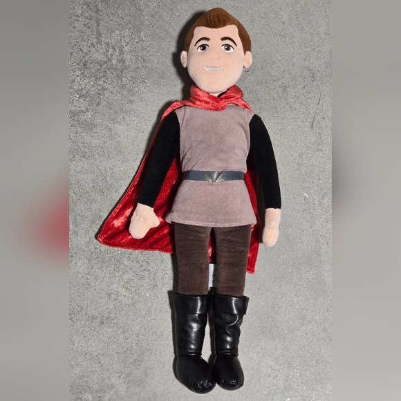 Disney | Toys | Plush Prince Phillip Doll With Red Cape And Black Boots ...